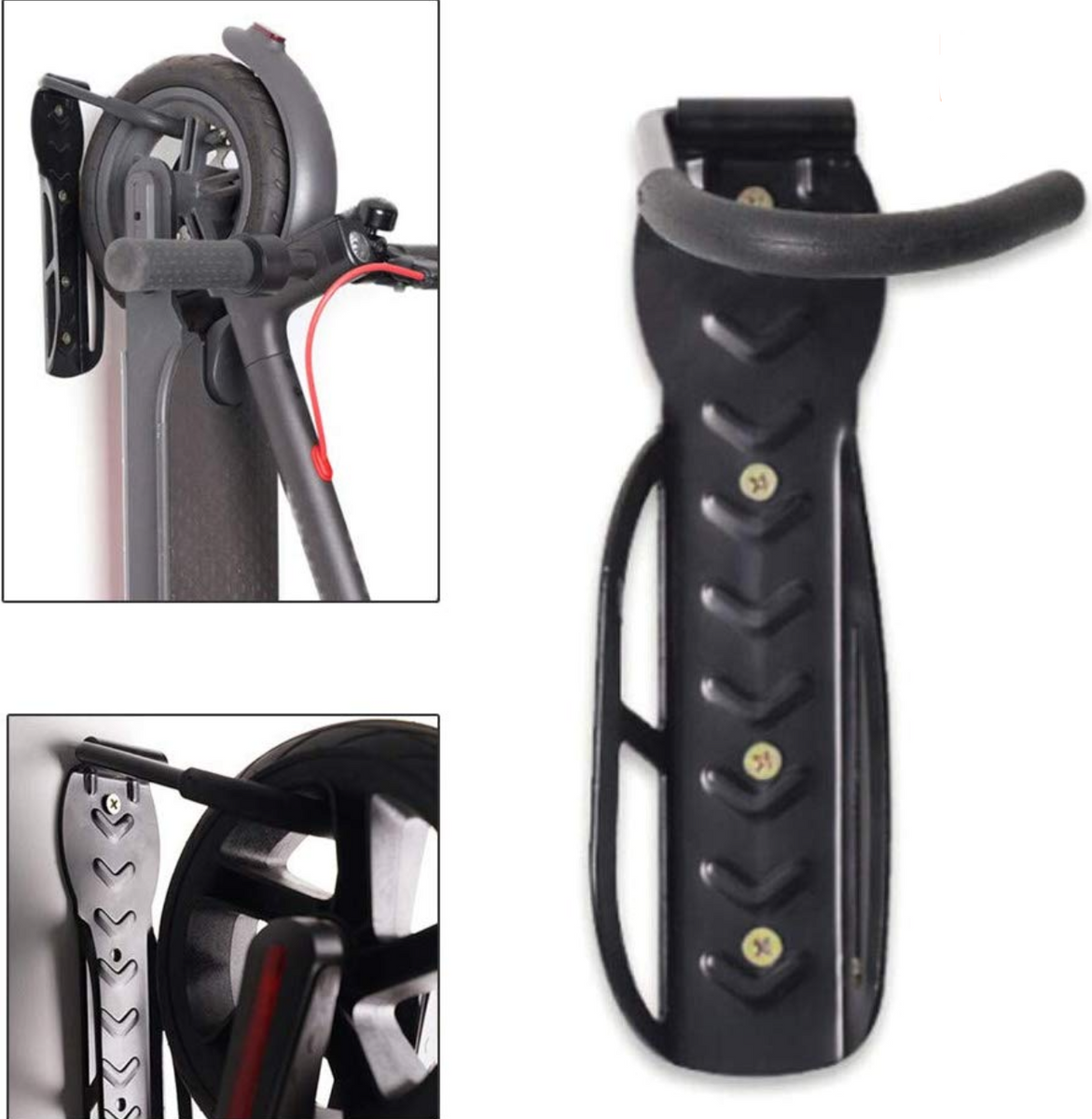 SCOOTER WALL MOUNT BRACKET BLACK FOR ELECTRIC SCOOTER XIAOMI NINEBOT P ...